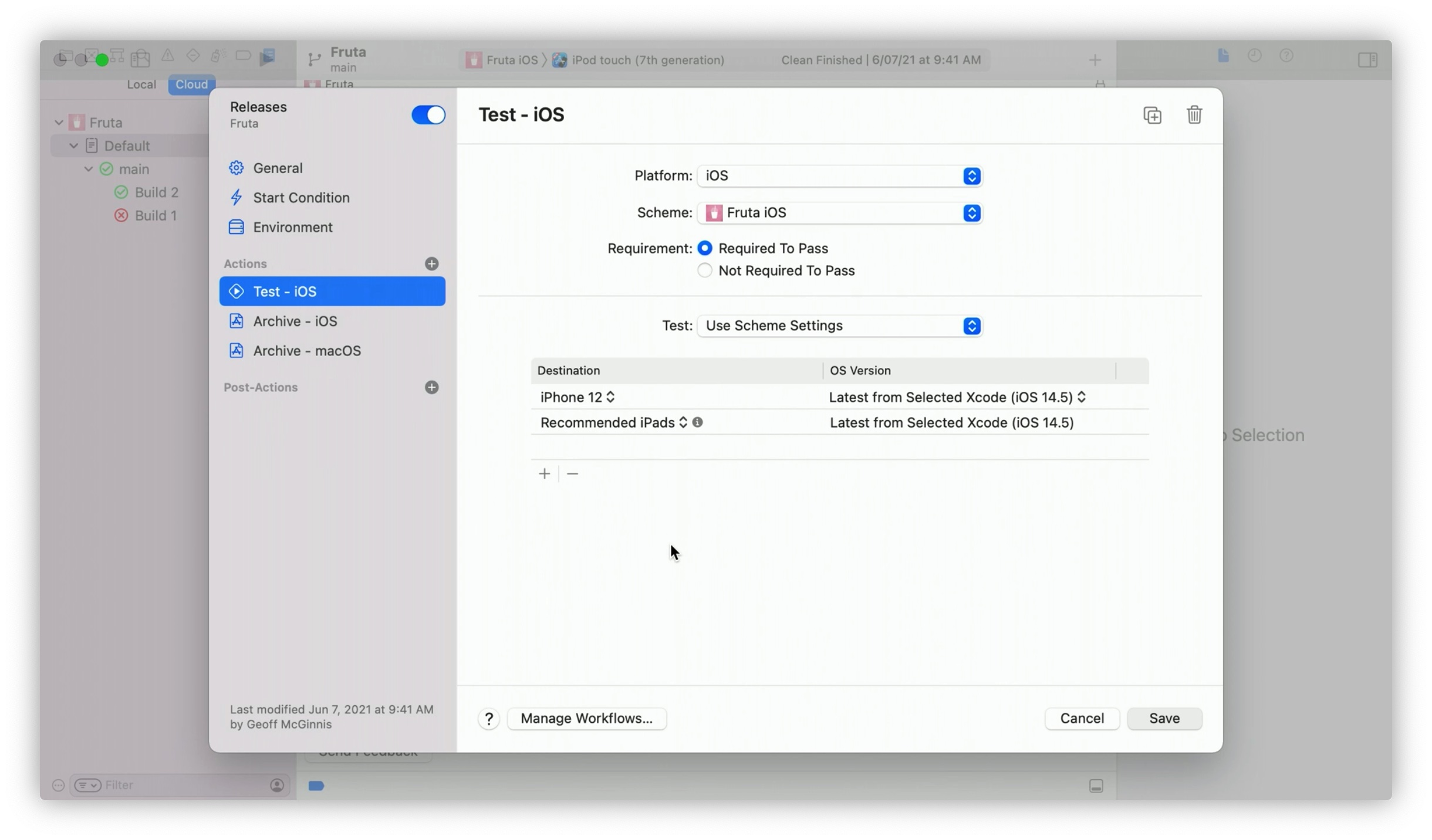 WWDC21 10267 一窥 Xcode Cloud | 日落大道